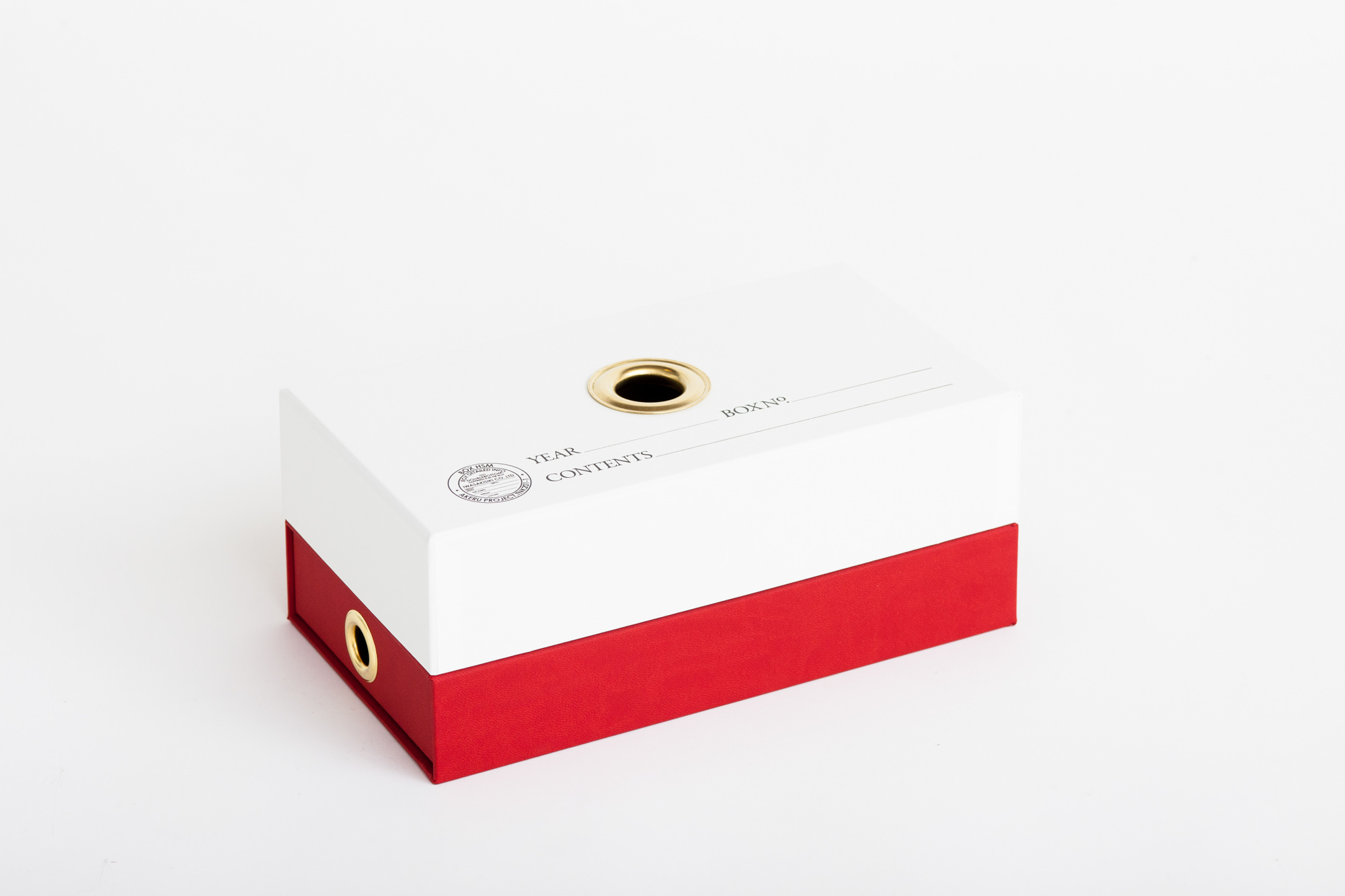 ダブルボトム ファビアン ホワイト-レッド | DOUBLEBOTTOM | 岩嵜紙器のオンラインショップ akeru project