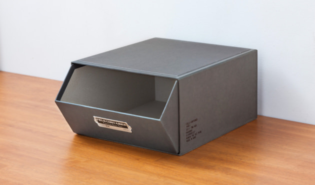 フィールドコンテナー カーキ L | FIELD CONTAINER | 岩嵜紙器のオンラインショップ akeru project