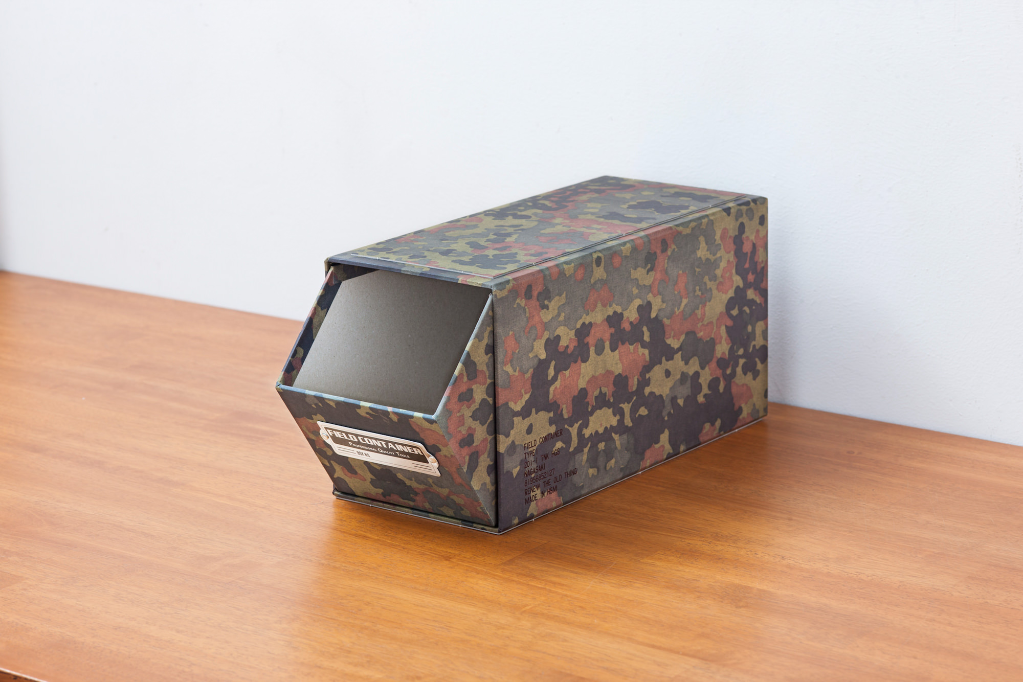 フィールドコンテナー カモ M | FIELD CONTAINER | 岩嵜紙器のオンラインショップ akeru project